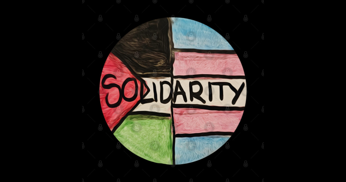 Palestinian and Trans Solidarity Flags - Free Palestine - Sticker ...