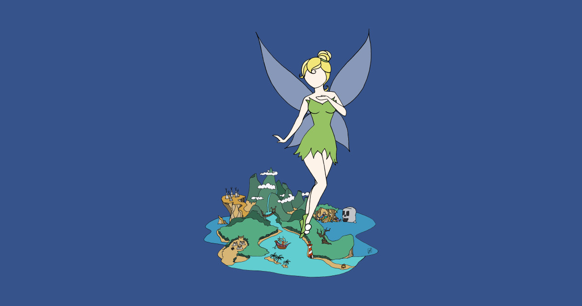 Second Star to the Right - Tinkerbell - T-Shirt | TeePublic