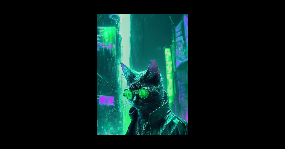 🐈 kitty from the matrix - Kitty - Sticker | TeePublic