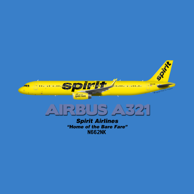 Airbus A321 - Spirit Airlines "Home of the Bare Fare" - Aviation ...