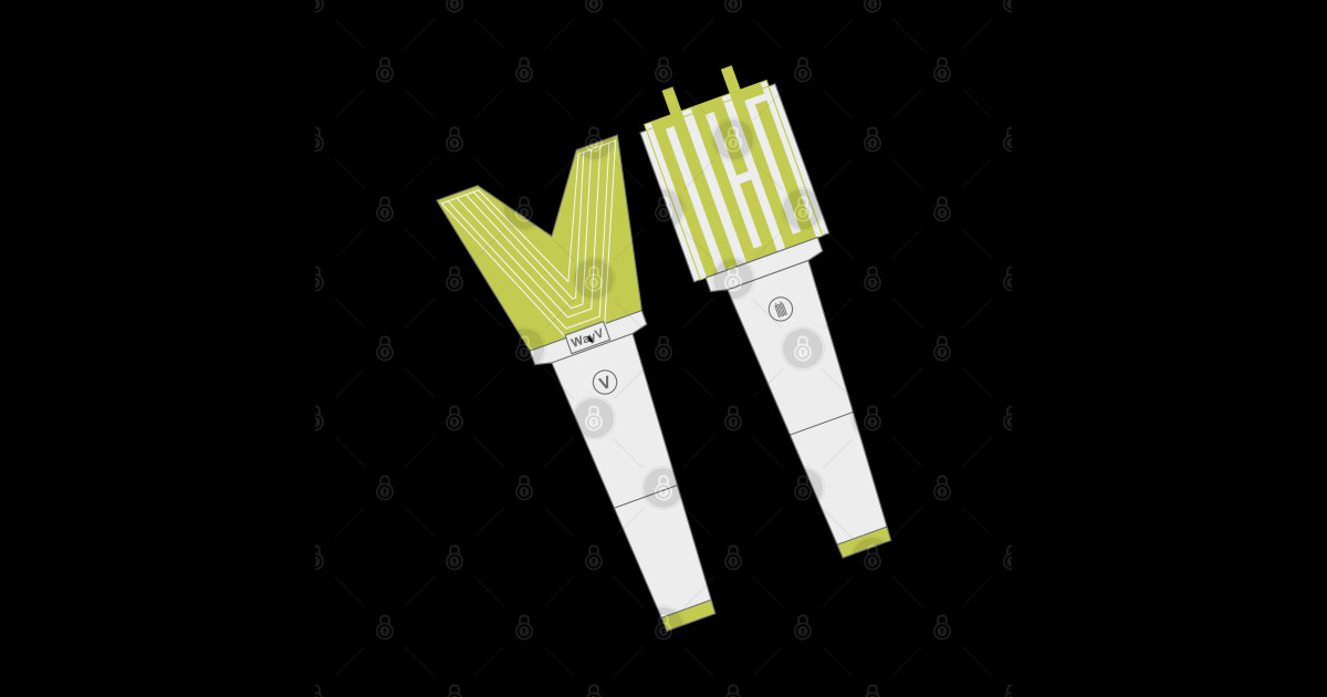 NCT WayV bong fan kpop korea lightstick sticker shirt - Nct - Posters ...