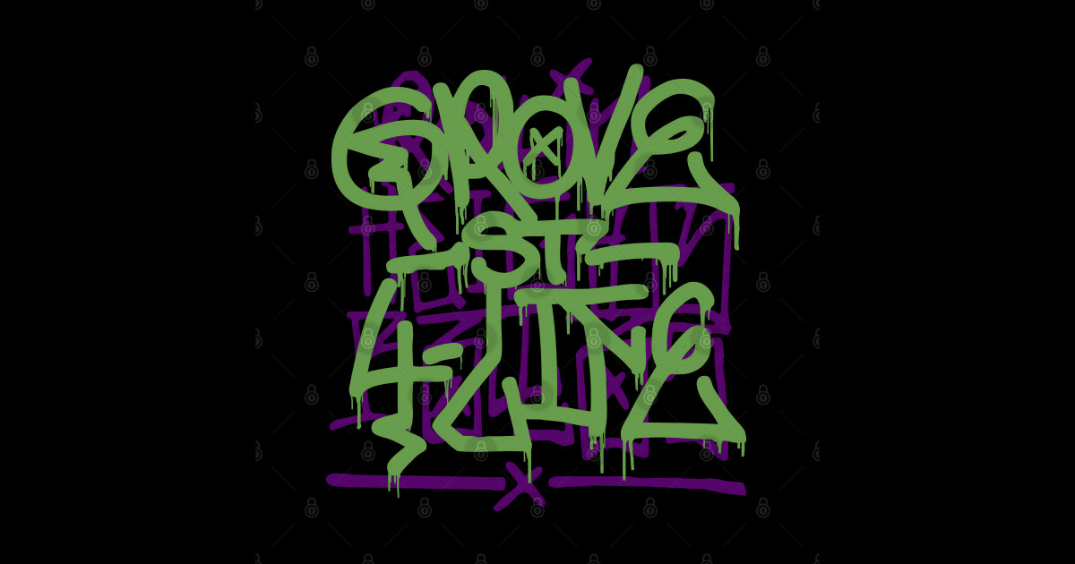 Grove Street Graffiti over Ballas - Gta - Sticker | TeePublic