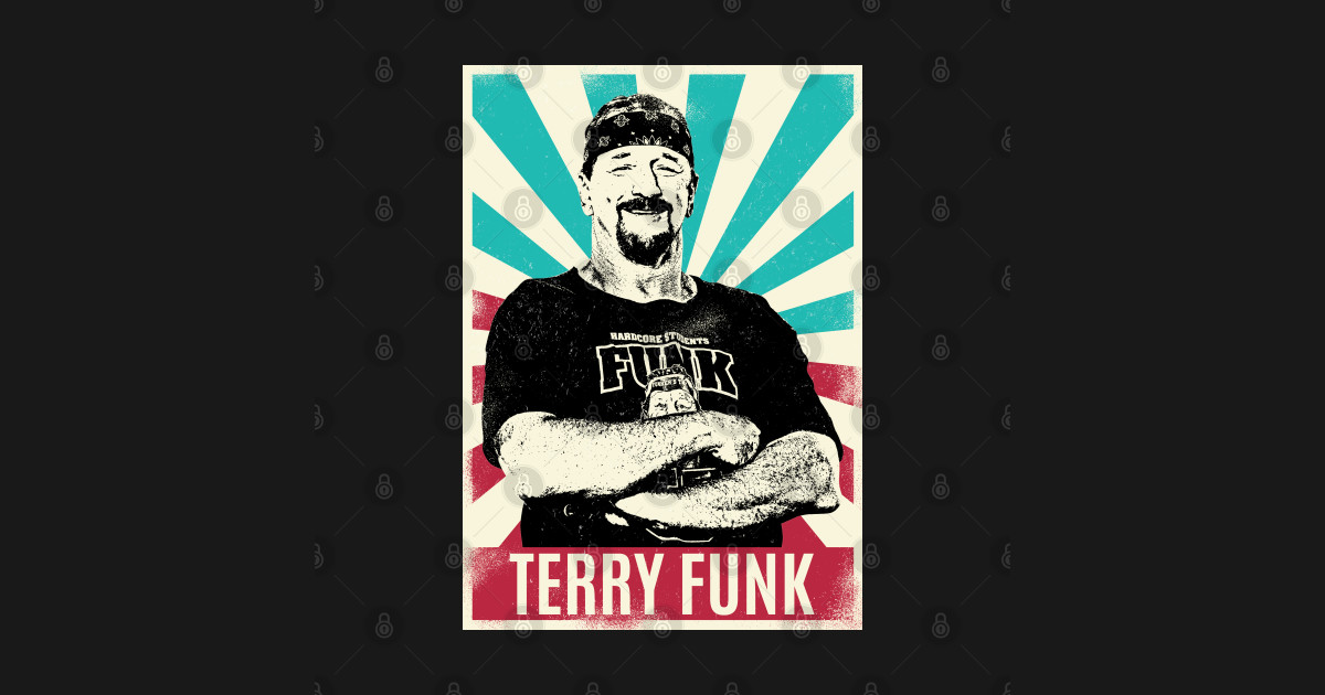 Vintage Retro Terry Funk Wrestling - Terry Funk - T-Shirt | TeePublic