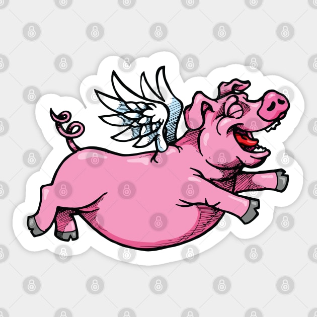 pink pigs fly