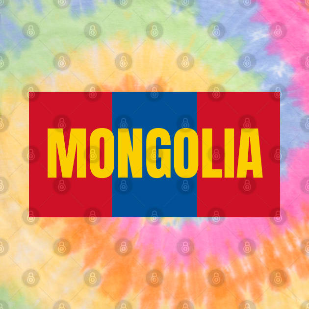 Mongolia Flag Colors - Mongolia - T-Shirt | TeePublic