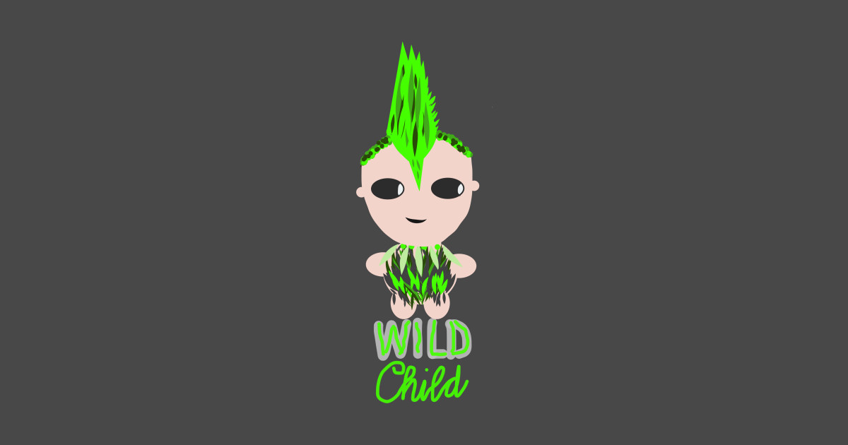 Punk Rock Baby- Wild Child - Punk Rock Baby - T-Shirt | TeePublic