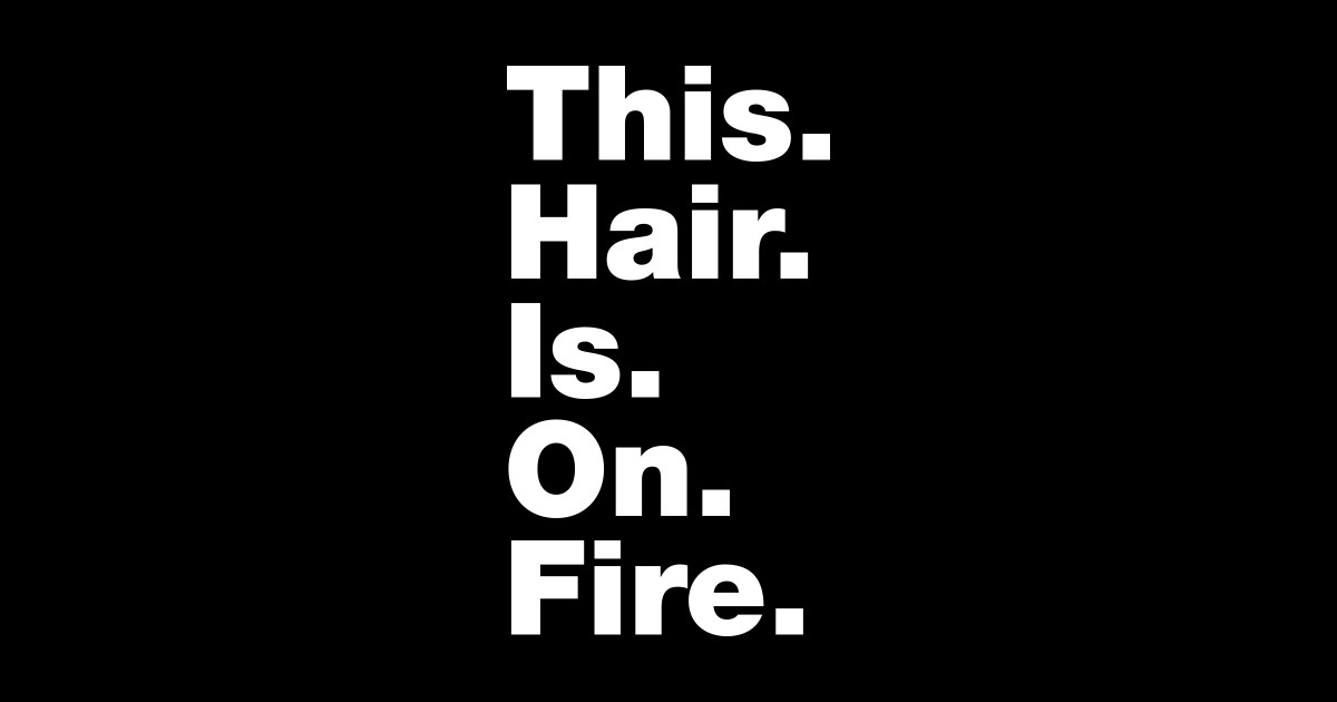 This Hair Is On Fire - Redheads - Sticker | TeePublic