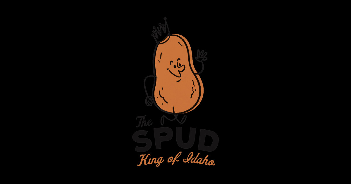 The Spud King - Idaho - Sticker | TeePublic
