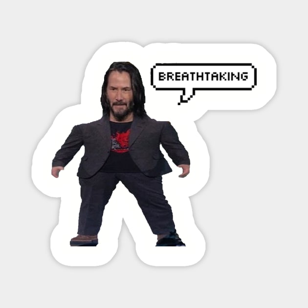 Mini Keanu Meme - Mini Keanu Meme - Magnet | TeePublic