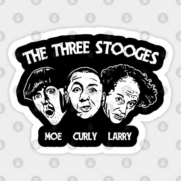 Vintage Three Comedy Movie 50s Fans Gifts - The Three Stooges - Sticker ...