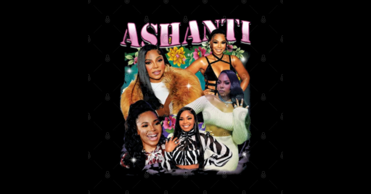 Ashanti Vintage Collage By Mclelun - Ashanti - Posters and Art Prints ...