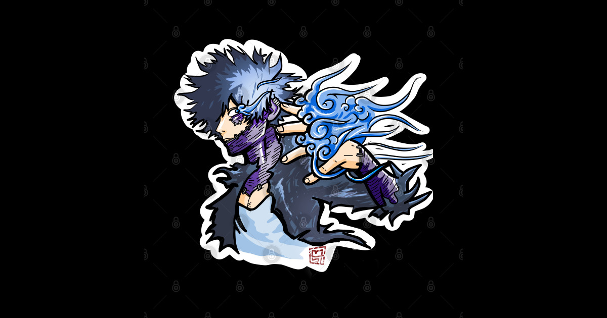 Fire blue Dabi - Anime And Manga - Sticker | TeePublic