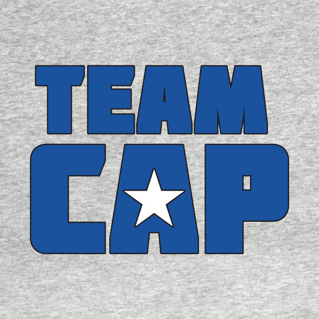 Team Cap - Captain America - T-Shirt | TeePublic
