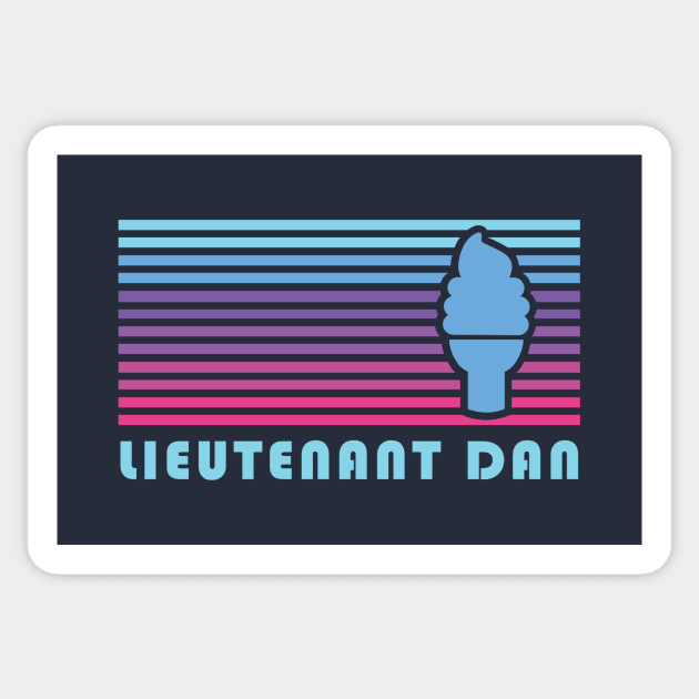 Lieutenant Dan Ice Cream Forrest Gump - Forrest Gump - Sticker | TeePublic