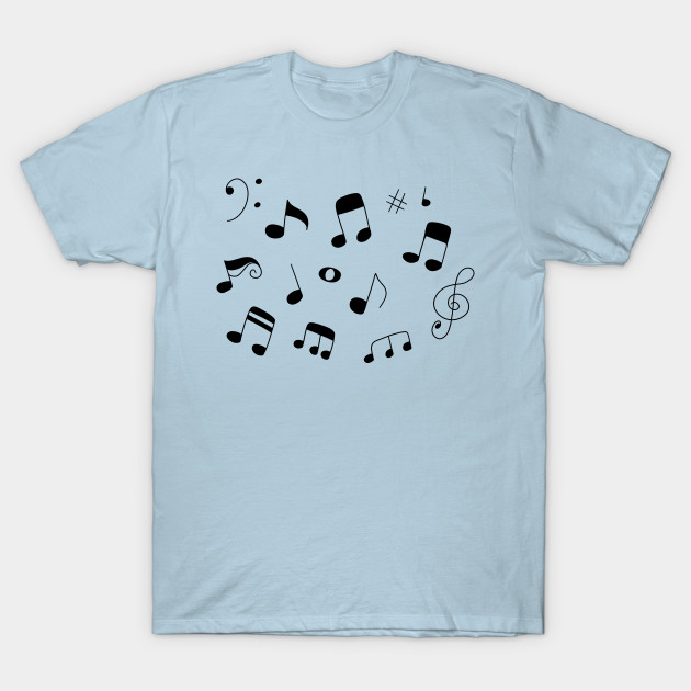 Music Notes - Music - T-Shirt | TeePublic