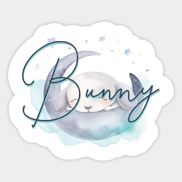 Rabbit Calligraphy - Rabbit Calligraphy - Sticker | TeePublic