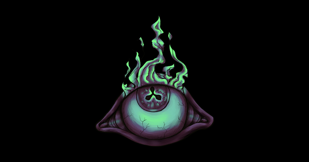 The Three-Lobed Burning Eye - Lovecraft - Sticker | TeePublic