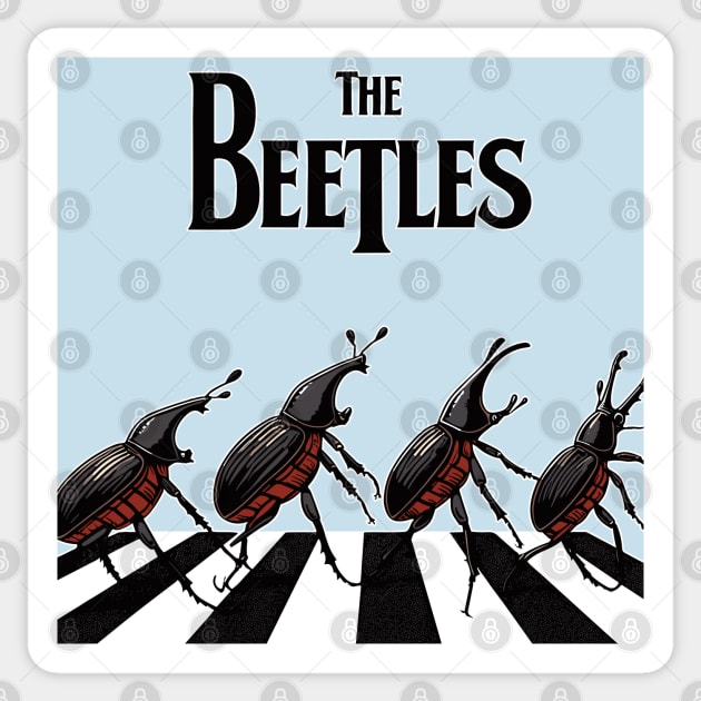 the beetles parody album cover - Abbey Road Parody - Sticker | TeePublic
