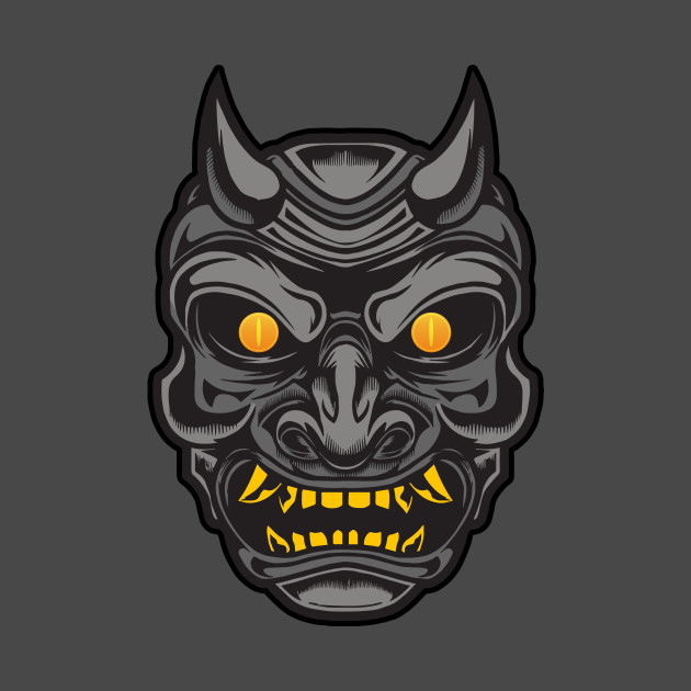 Oni Mask - Manga - T-Shirt | TeePublic