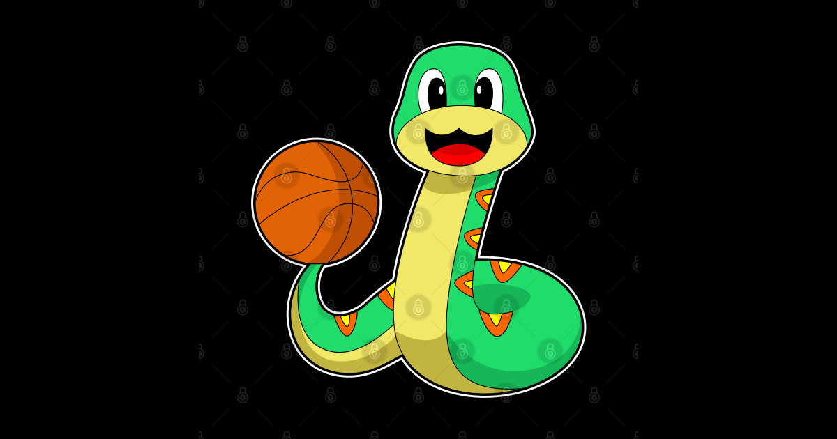 Snake Basketball player Basketball - Basketball - Sticker | TeePublic
