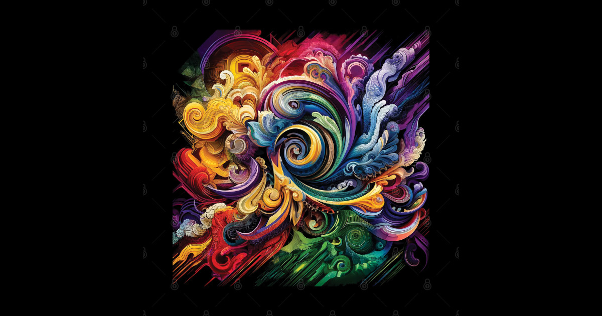 Vortex of Vibrance - Vortex - Sticker | TeePublic