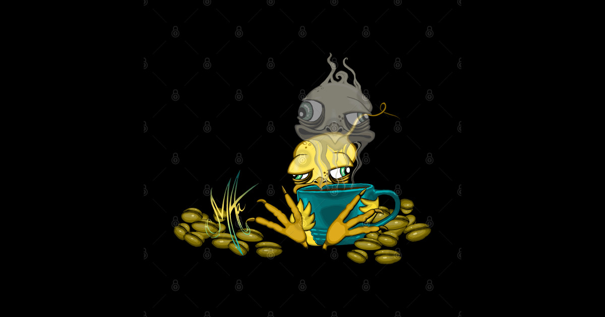 Grumpy Chicken Coffeeholic - Coffeeholic - Sticker | TeePublic