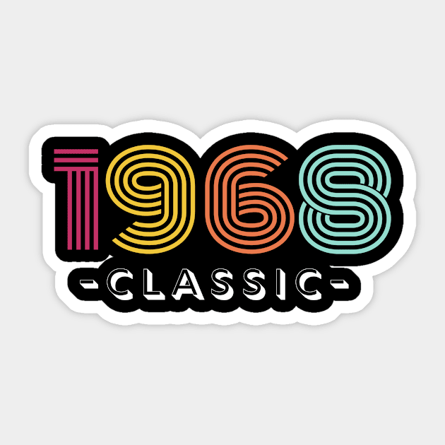1968 classic - 1968 - Sticker | TeePublic