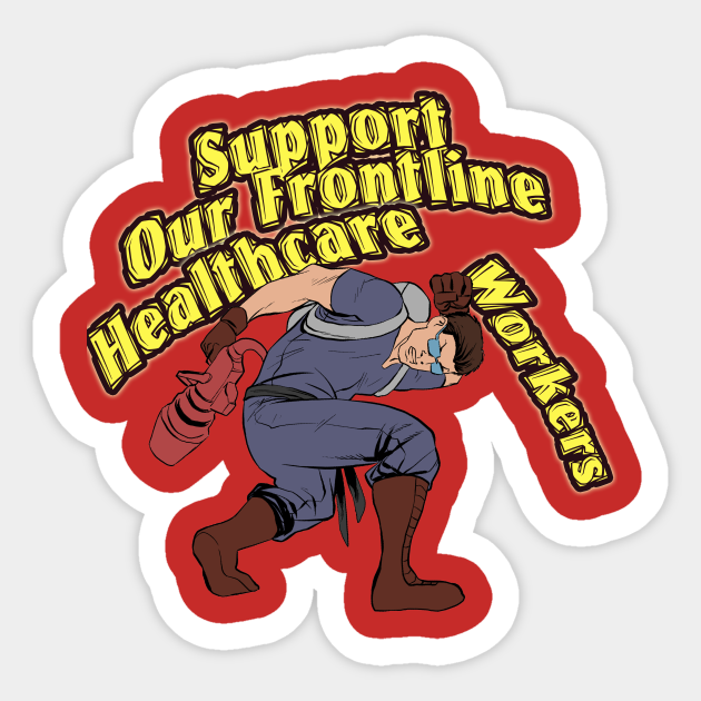 Support Our Frontline Healthcare Workers - Covid 19 Corona - Sticker ...