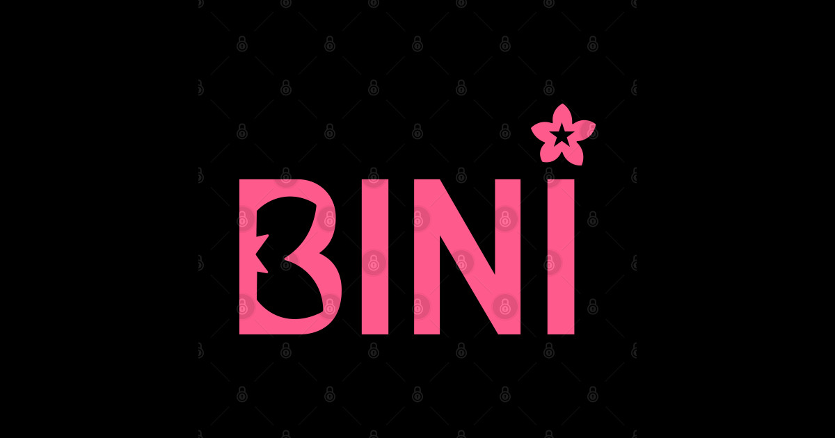 BINI PPOP GROUP LOGO PINK - Bini - Sticker | TeePublic