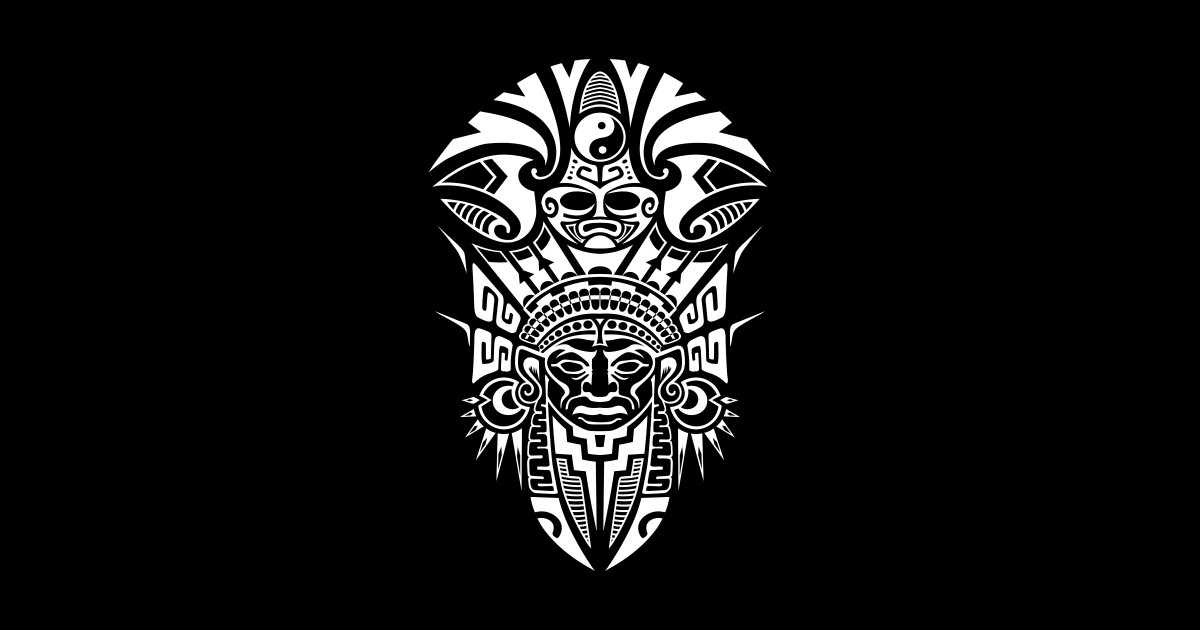 Aztec Warrior Kukulkan Mask - Aztec - Sticker | TeePublic