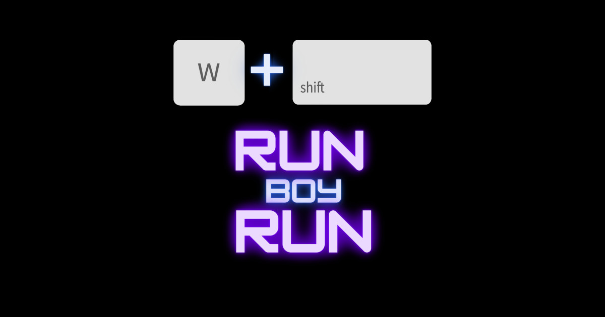 Run Boy Run - Gamer Apparel - Sticker | TeePublic