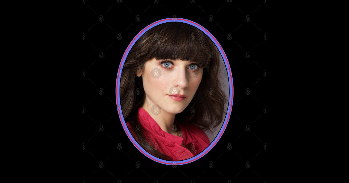 Zooey Deschanel: Quirky & Adorable - Zooey Deschanel - Sticker | TeePublic