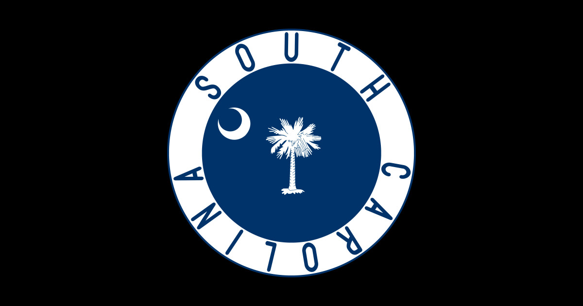 South Carolina Flag Decal - South Carolina Flag - Sticker | TeePublic
