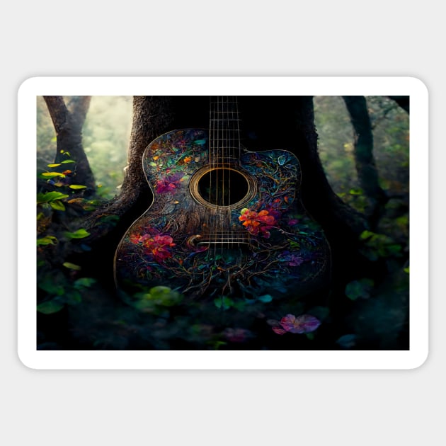 Acoustic Guitar Tree Of Life / Unwind Art Work Design - Unwind Artwork ...