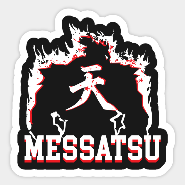 AKUMA - MESSATSU - Akuma Street Fighter Gouki - Sticker | TeePublic