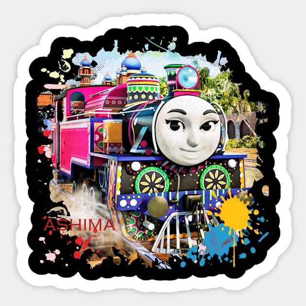 Thomas & Friends Ashima - Thomas And Friends - Sticker | TeePublic