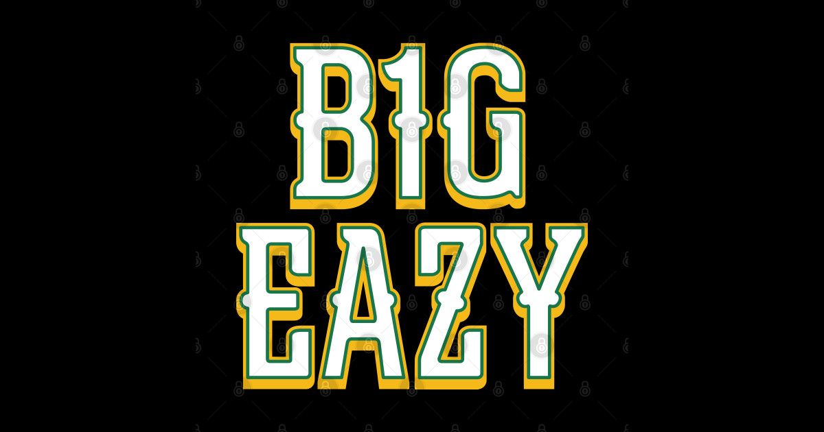 B1G EAZY - Purple/City - New Orleans - Sticker | TeePublic