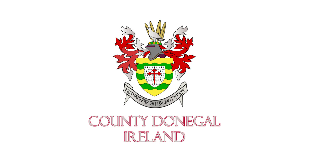 County Donegal, Ireland - Coat of Arms - Irish - T-Shirt | TeePublic