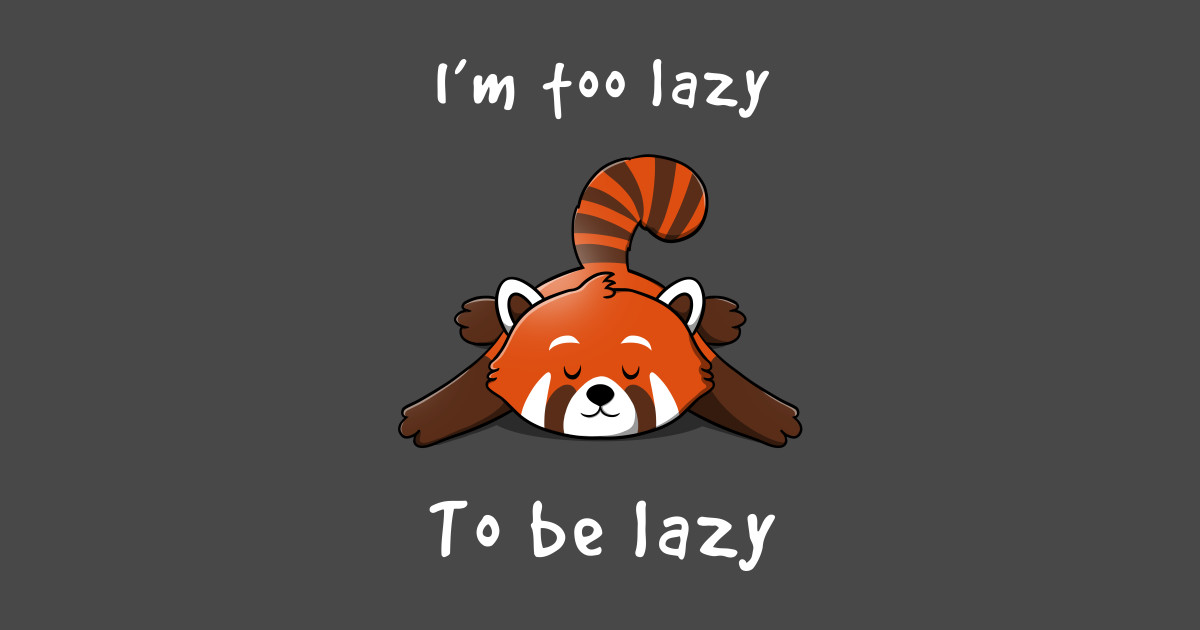 Lazy Red Panda - Kawaii - Posters and Art Prints | TeePublic