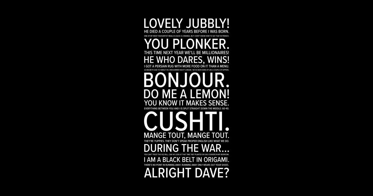 Only Fools And Horses Quotes - Only Fools And Horses - Sticker | TeePublic