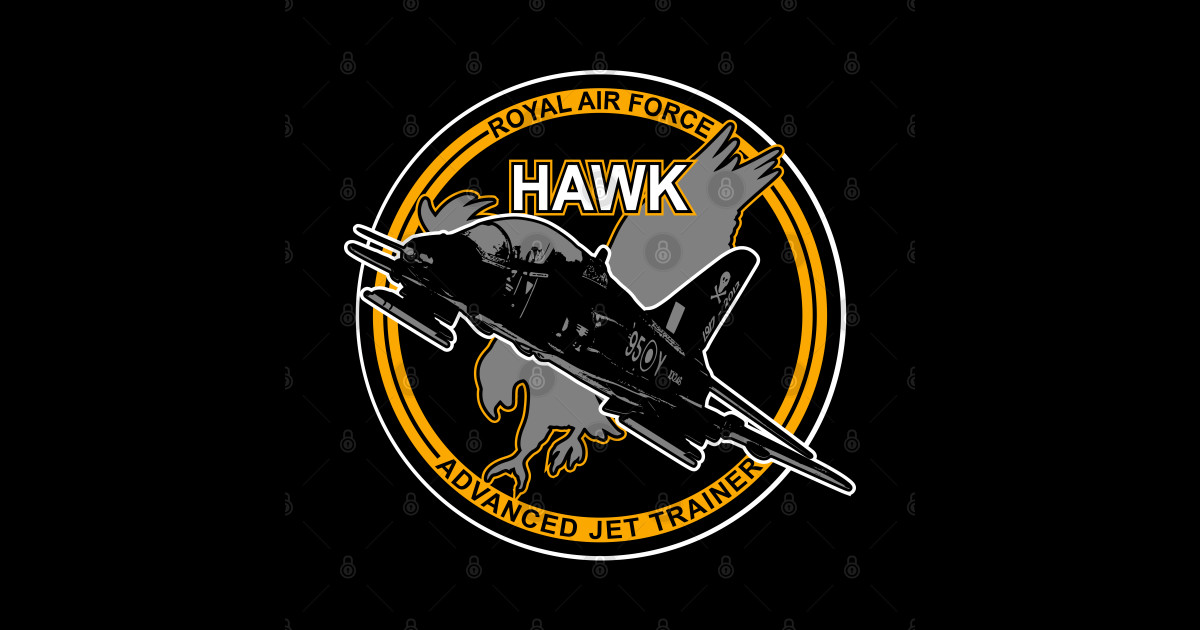 Royal Air Force Hawk Patch - Raf Hawk Advanced Jet Trainer - Sticker ...