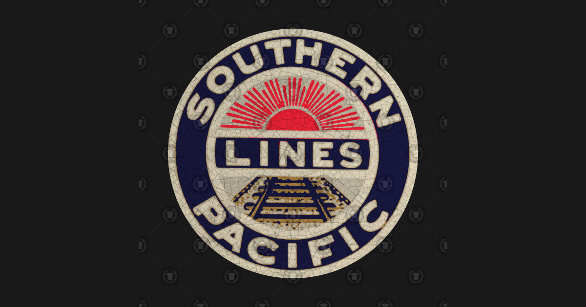 Southern Pacific Lines Railroad USA - Southern Pacific Lines - T-Shirt ...
