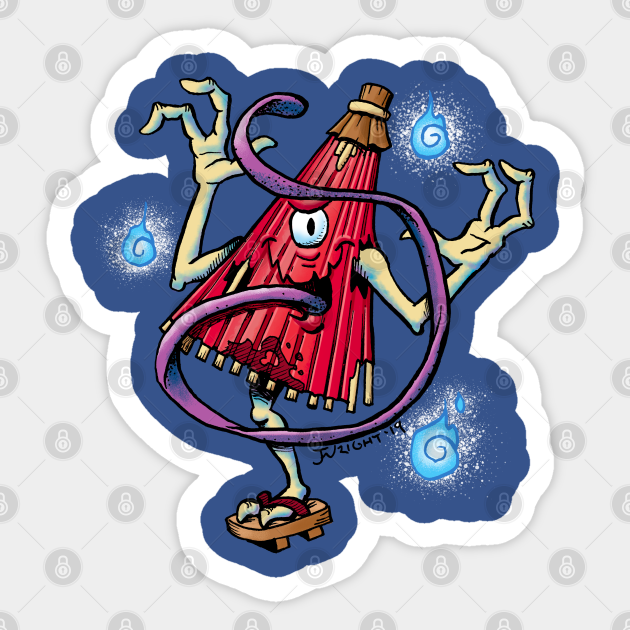 Kasa-obake - Japanese - Sticker | TeePublic
