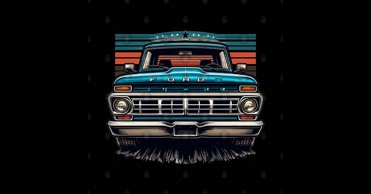 Ford F100 - Ford - Sticker | TeePublic