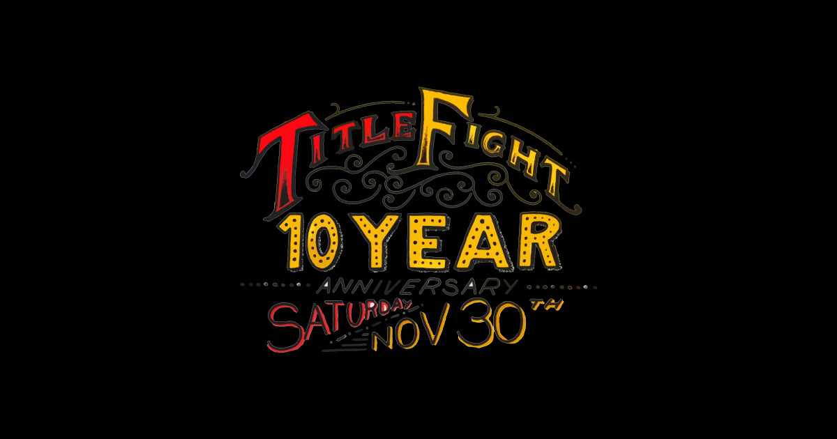 Title Fight - Title Fight - Sticker | TeePublic