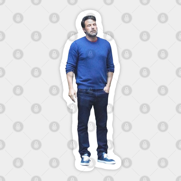 Ben Affleck Smoking Meme - Ben Affleck - Sticker | TeePublic