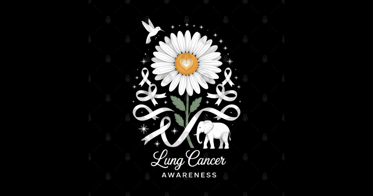 Sunflower Hummingbird Elephant Lung Cancer Awareness - Sunflower ...