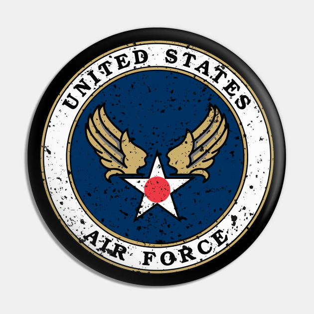 United Stated Air Force USAF Vintage Logo - Usaf Logo - Pin | TeePublic
