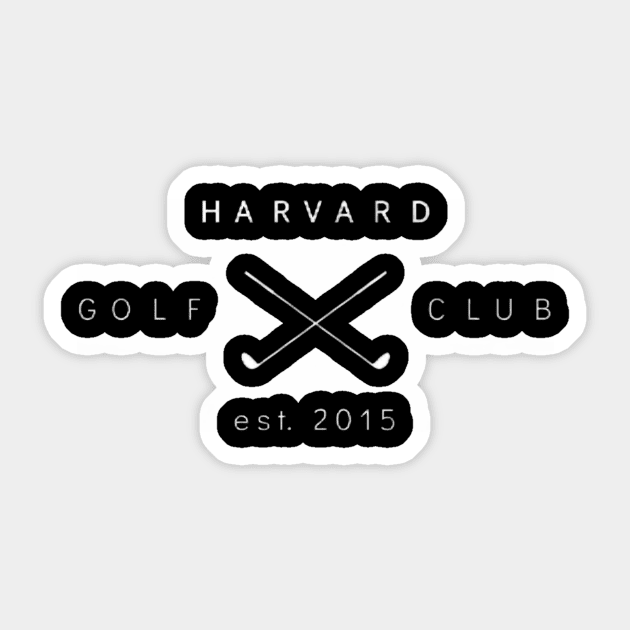 Harvard Golf Club - Golf Club - Sticker | TeePublic