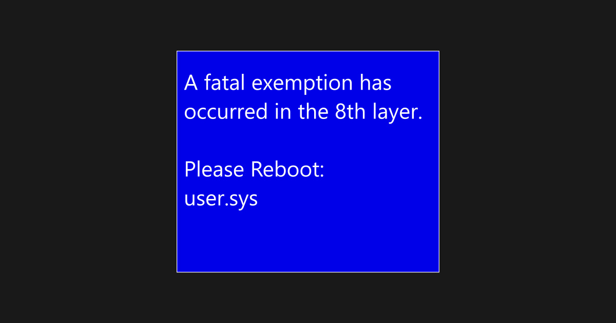 User Error Geek Humor Funny Tech Design - Geek - T-Shirt | TeePublic